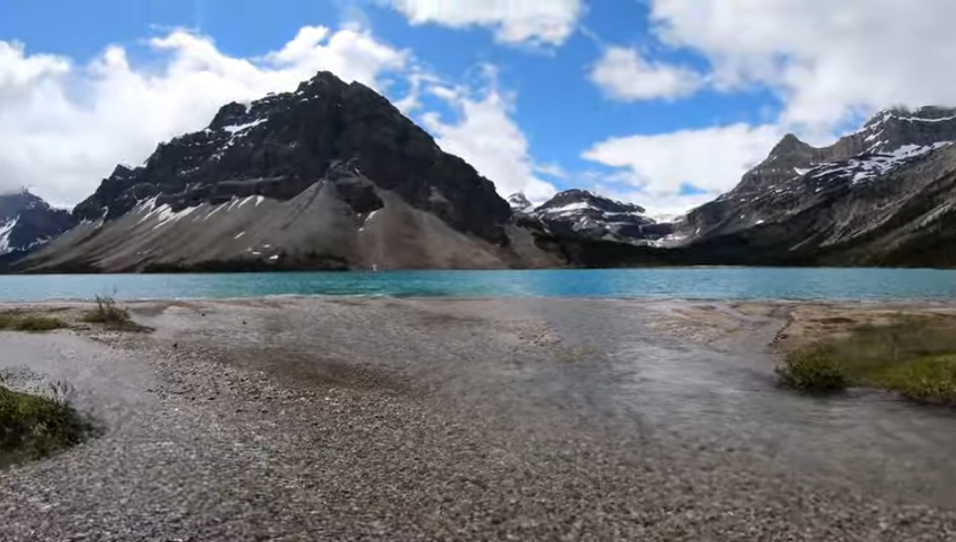 Serene Beauty of Bow Lake in Banff National Park